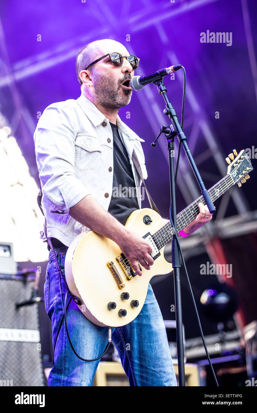 Milan Italy. 23th jun 2026. The Italian rock band GIUDA performs live ...