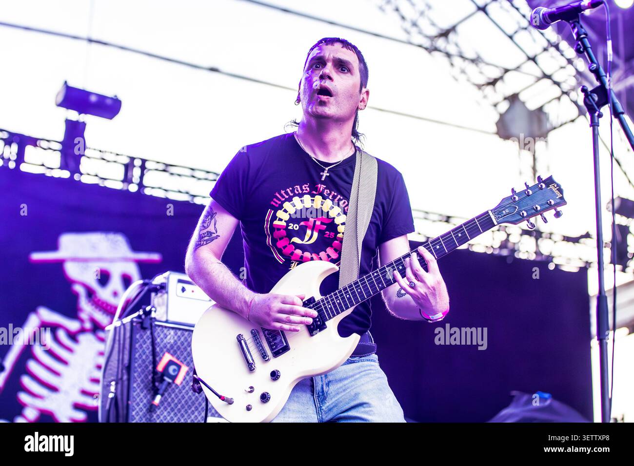 Milan Italy. 23th jun 2026. The Italian rock band GIUDA performs live ...