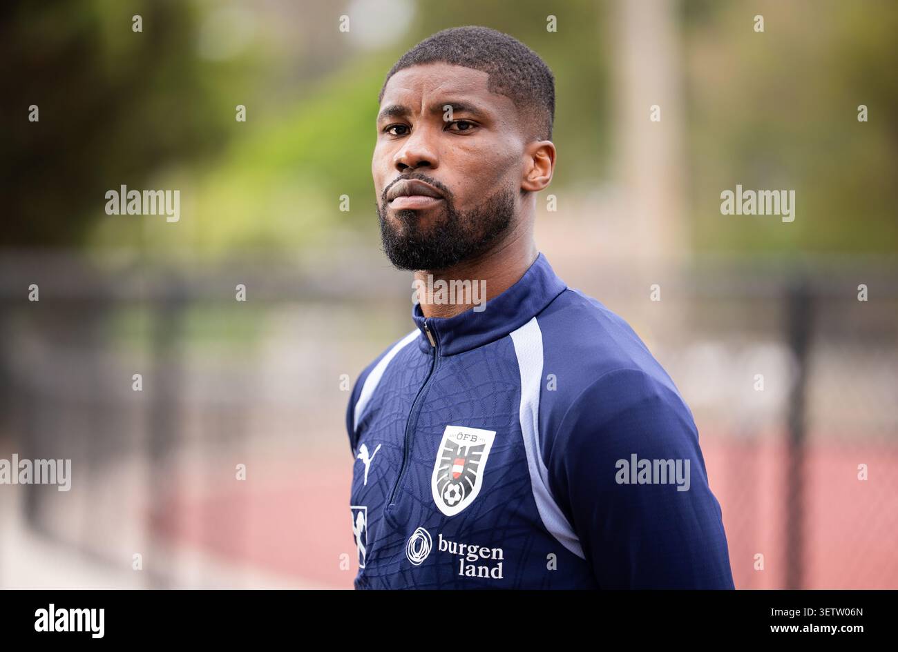 Kevin Danso (AUT) on Tuesday, June 23, 2026, during a press conference ...
