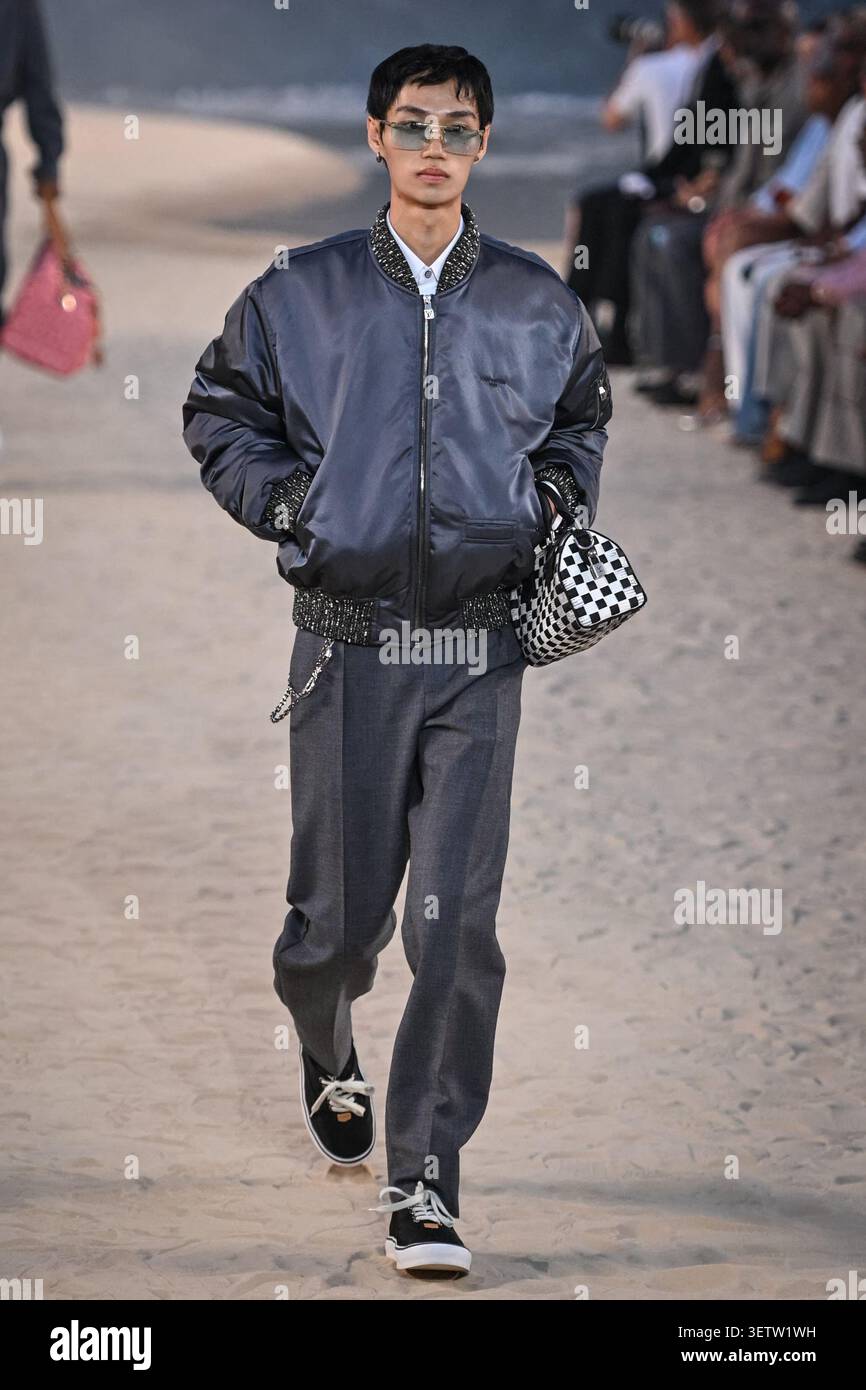 A model walks the runway the Spring/Summer 2027 collection by US ...