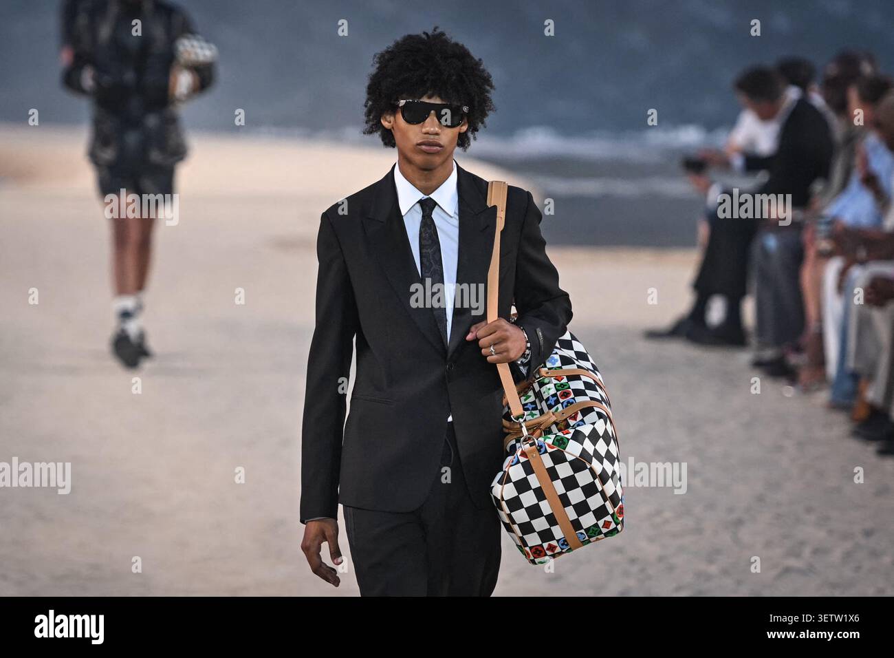 A model walks the runway the Spring/Summer 2027 collection by US ...