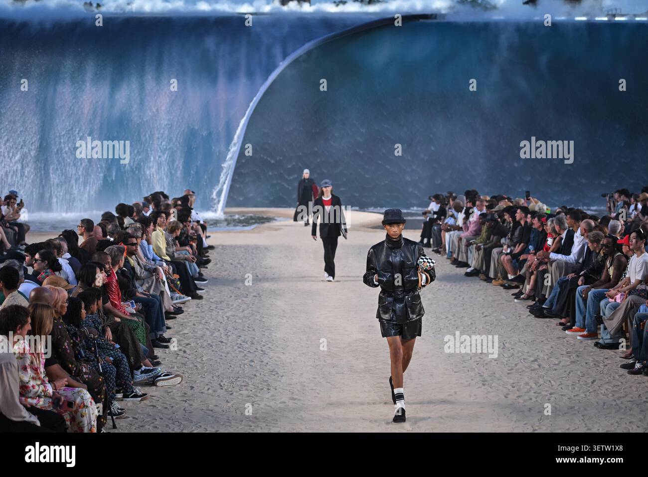 A model walks the runway the Spring/Summer 2027 collection by US ...