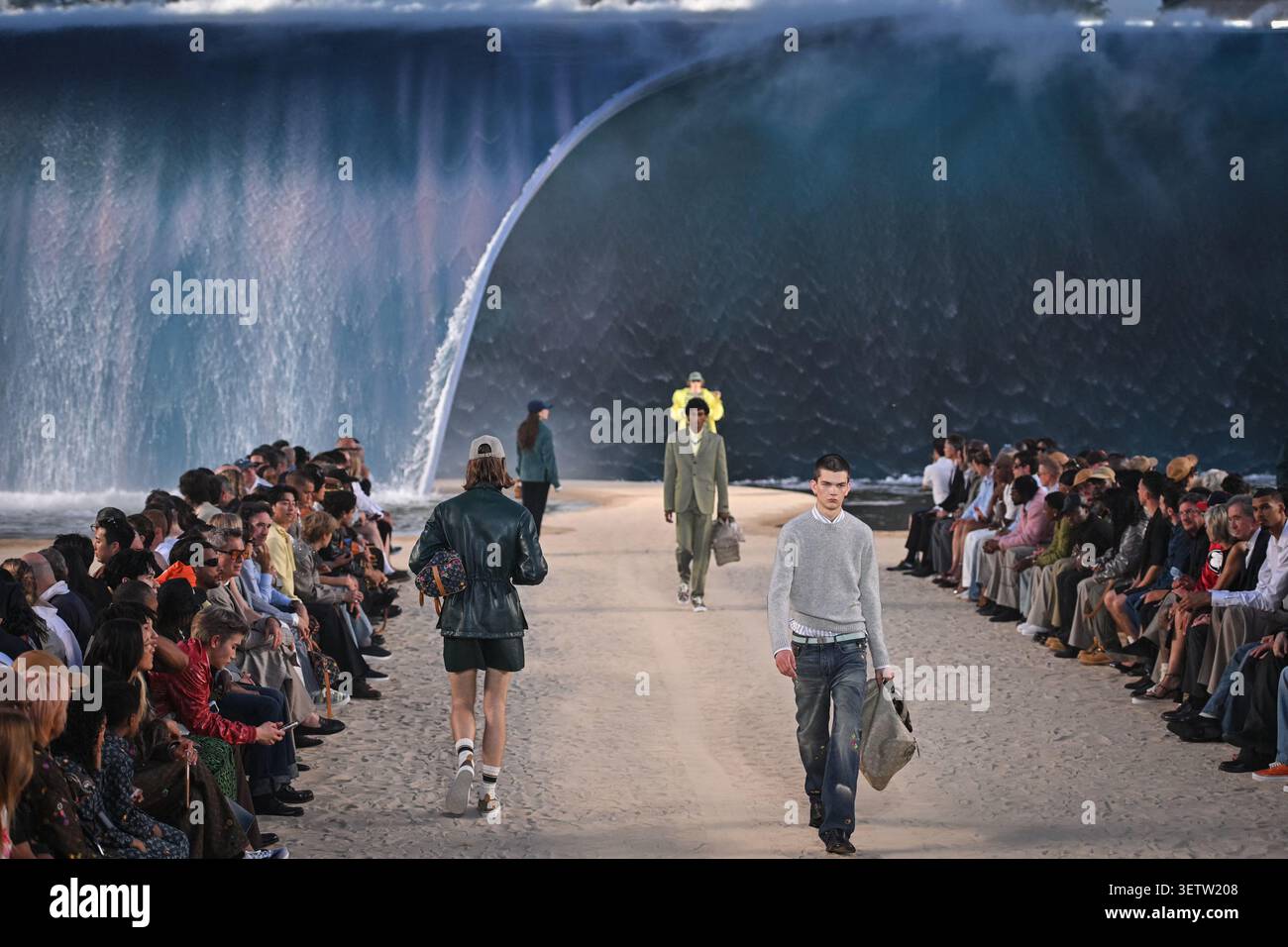 A model walks the runway the Spring/Summer 2027 collection by US ...