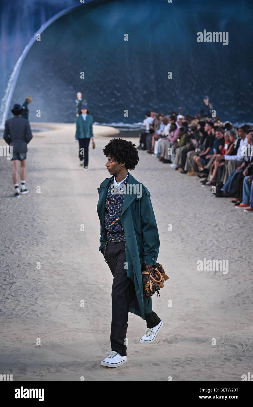 A model walks the runway the Spring/Summer 2027 collection by US ...