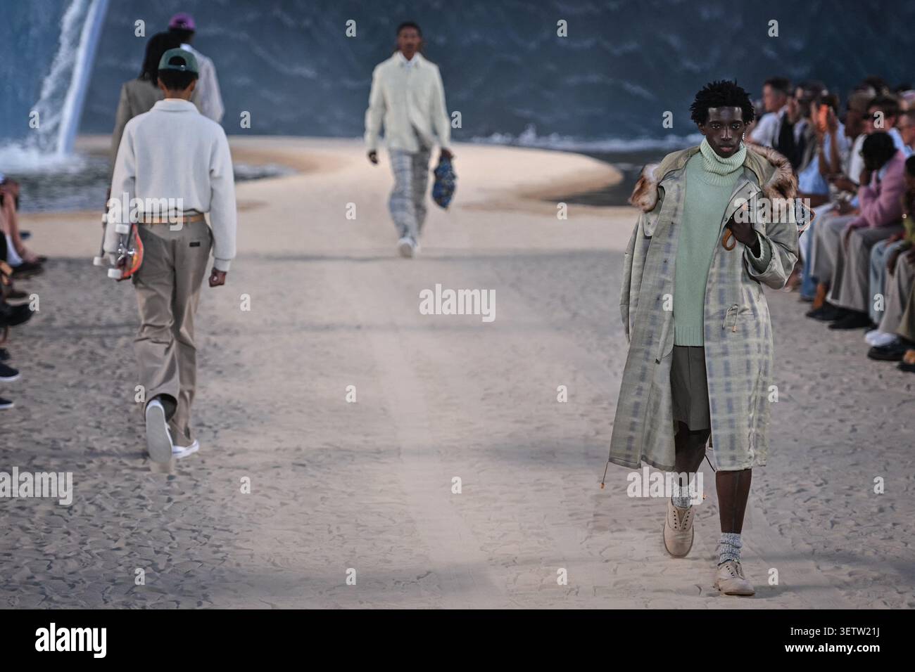 A model walks the runway the Spring/Summer 2027 collection by US ...