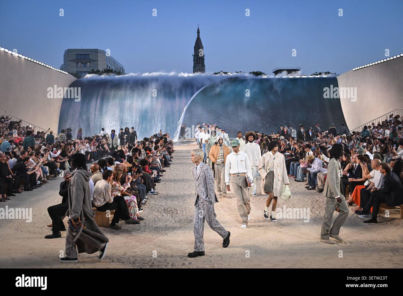 A model walks the runway the Spring/Summer 2027 collection by US ...
