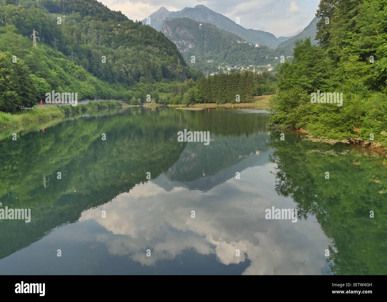 IPA86001035 - The Valnegra reservoir in the Brembana Valley, which is ...