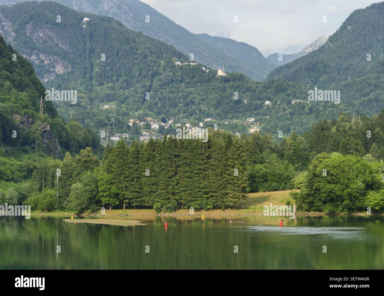 IPA86001046 - The Valnegra reservoir in the Brembana Valley, which is ...