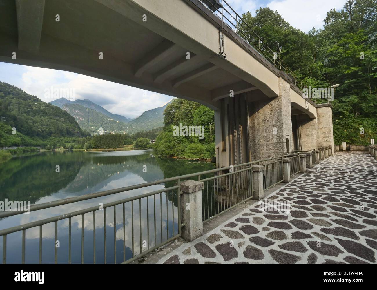 IPA86000740 - The Valnegra reservoir in the Brembana Valley, which is ...