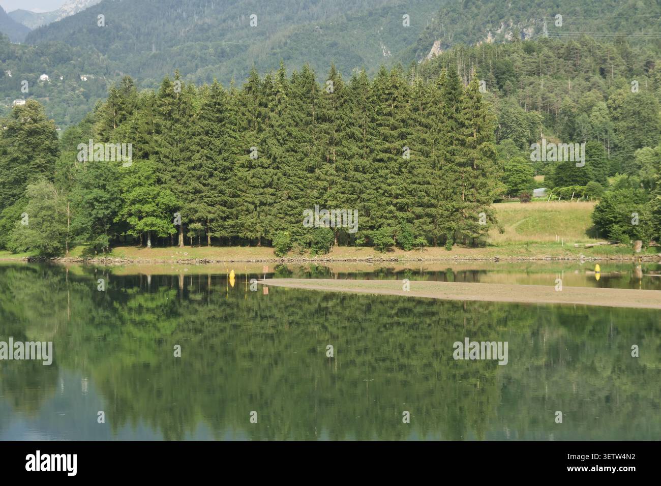 IPA86000738 - The Valnegra reservoir in the Brembana Valley, which is ...