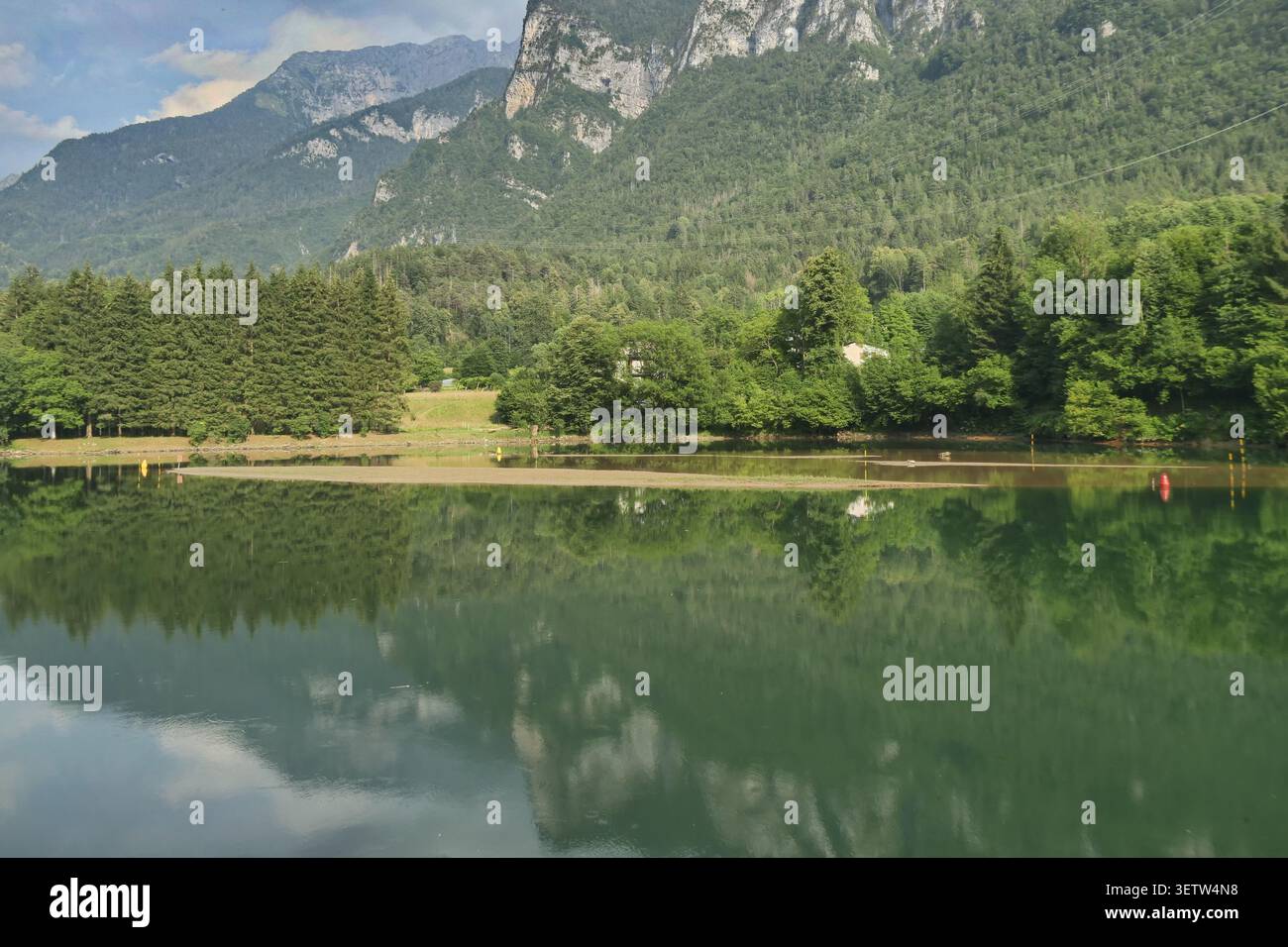 IPA86001088 - The Valnegra reservoir in the Brembana Valley, which is ...