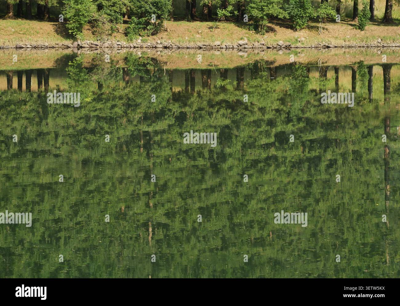IPA86001067 - The Valnegra reservoir in the Brembana Valley, which is ...