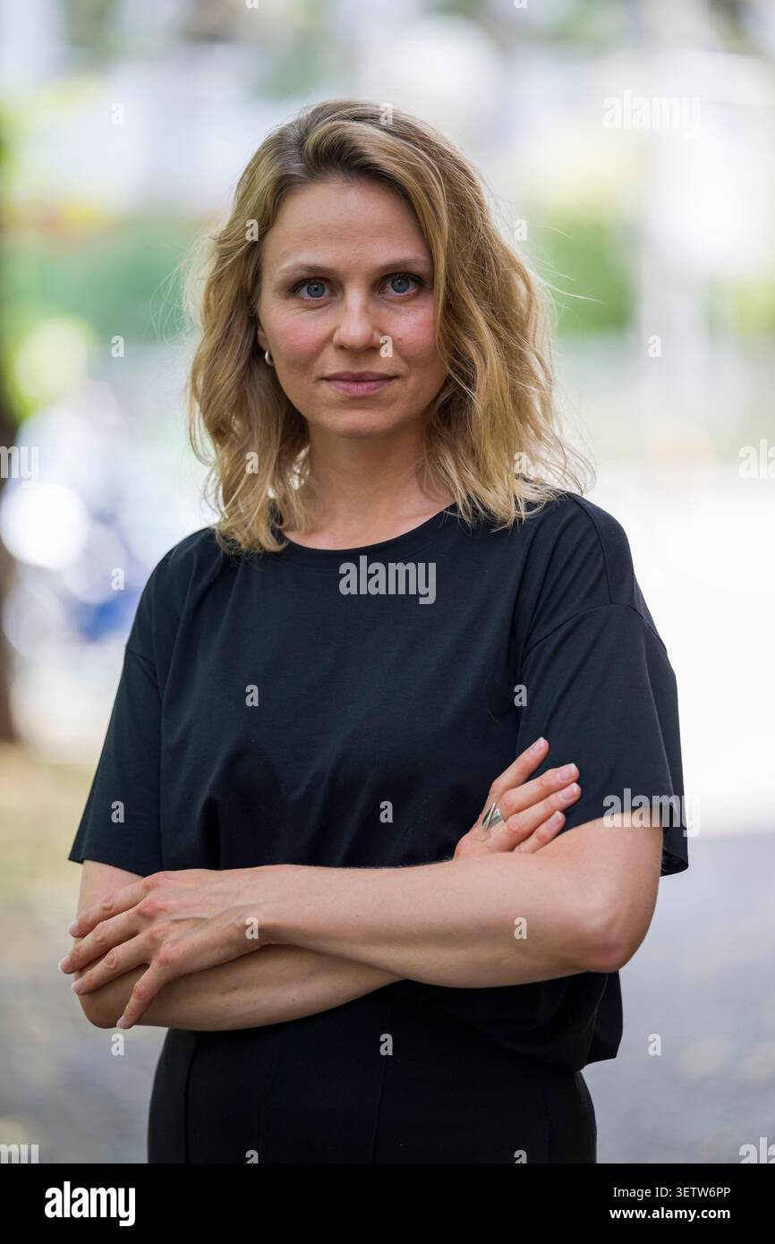 23 June 2026, Bavaria, Munich: Teresa Rizos, an actress, during an ...