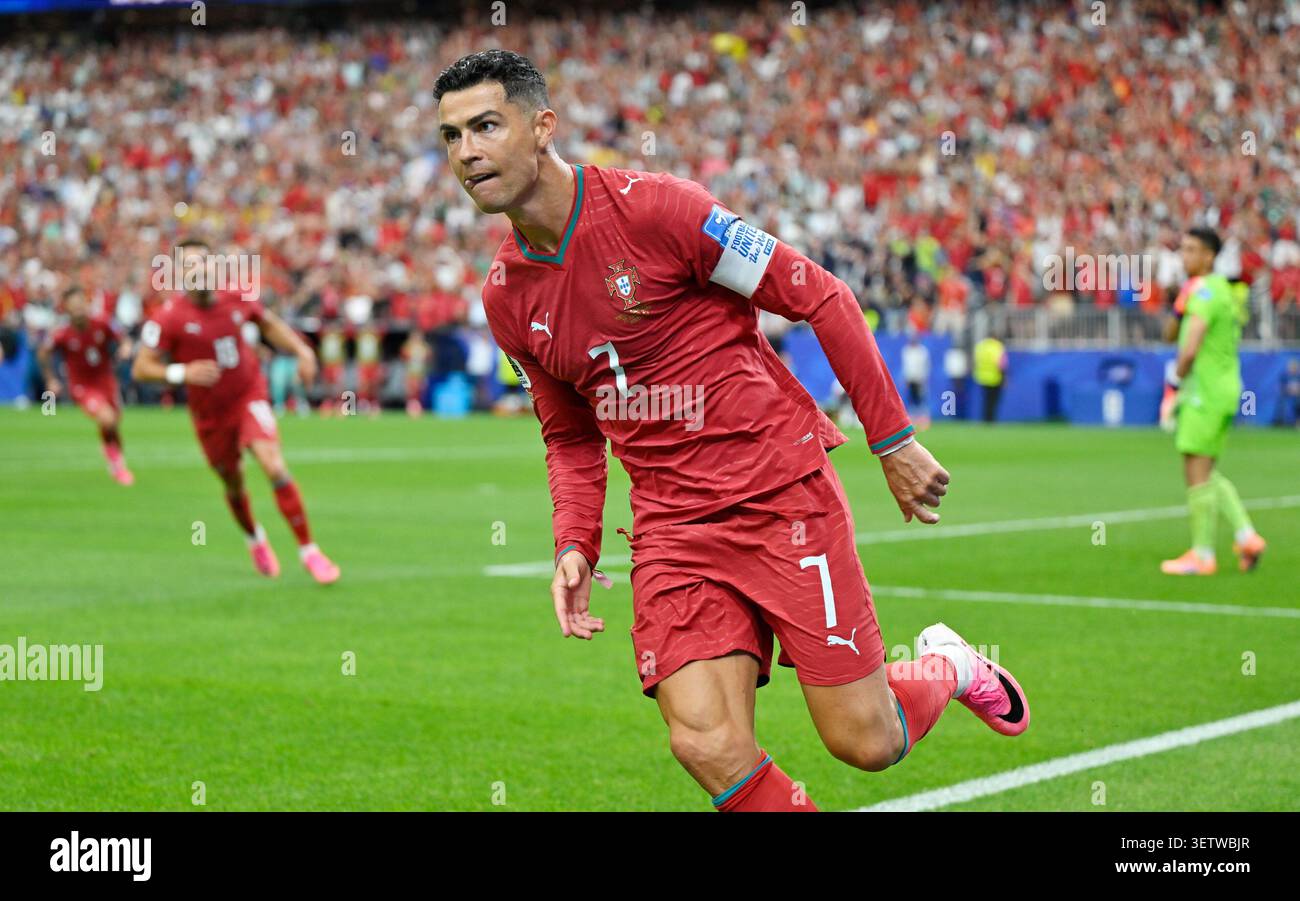3:0 Goal, celebration, goal scorer Cristiano Ronaldo (Portugal) Houston ...