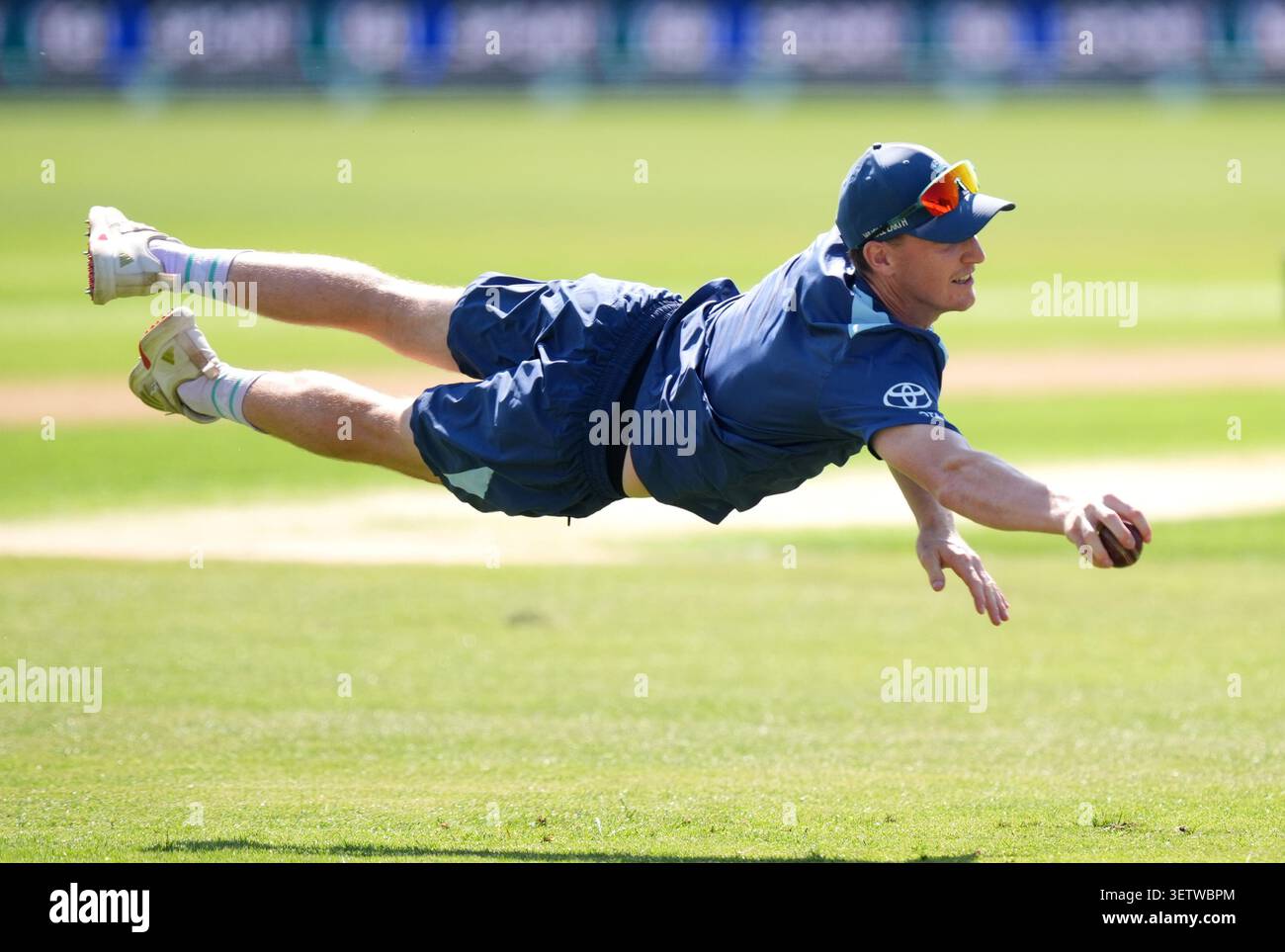 England's Harry Brook during a nets session at Trent Bridge Cricket ...