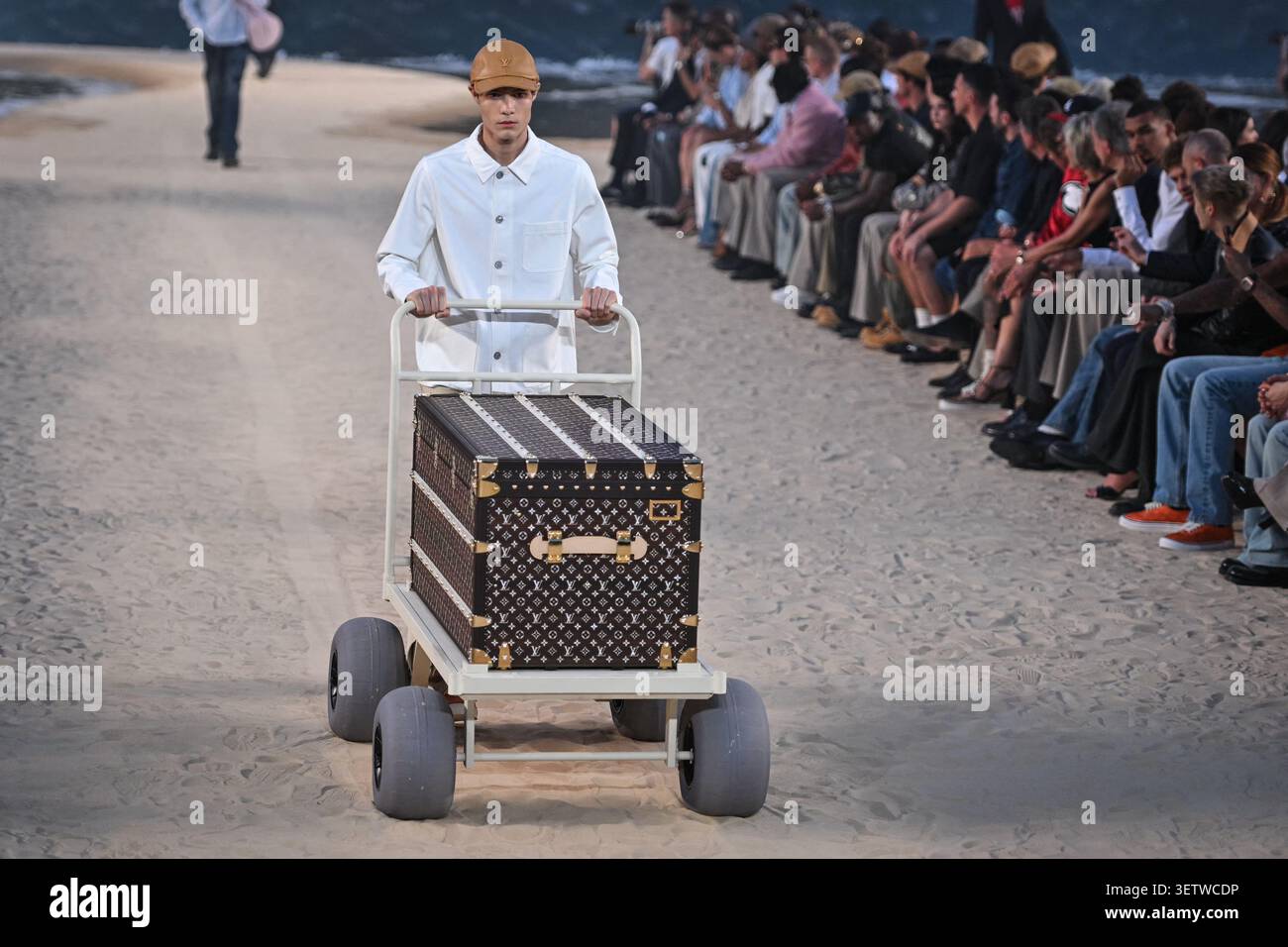 A model walks the runway the Spring/Summer 2027 collection by US ...