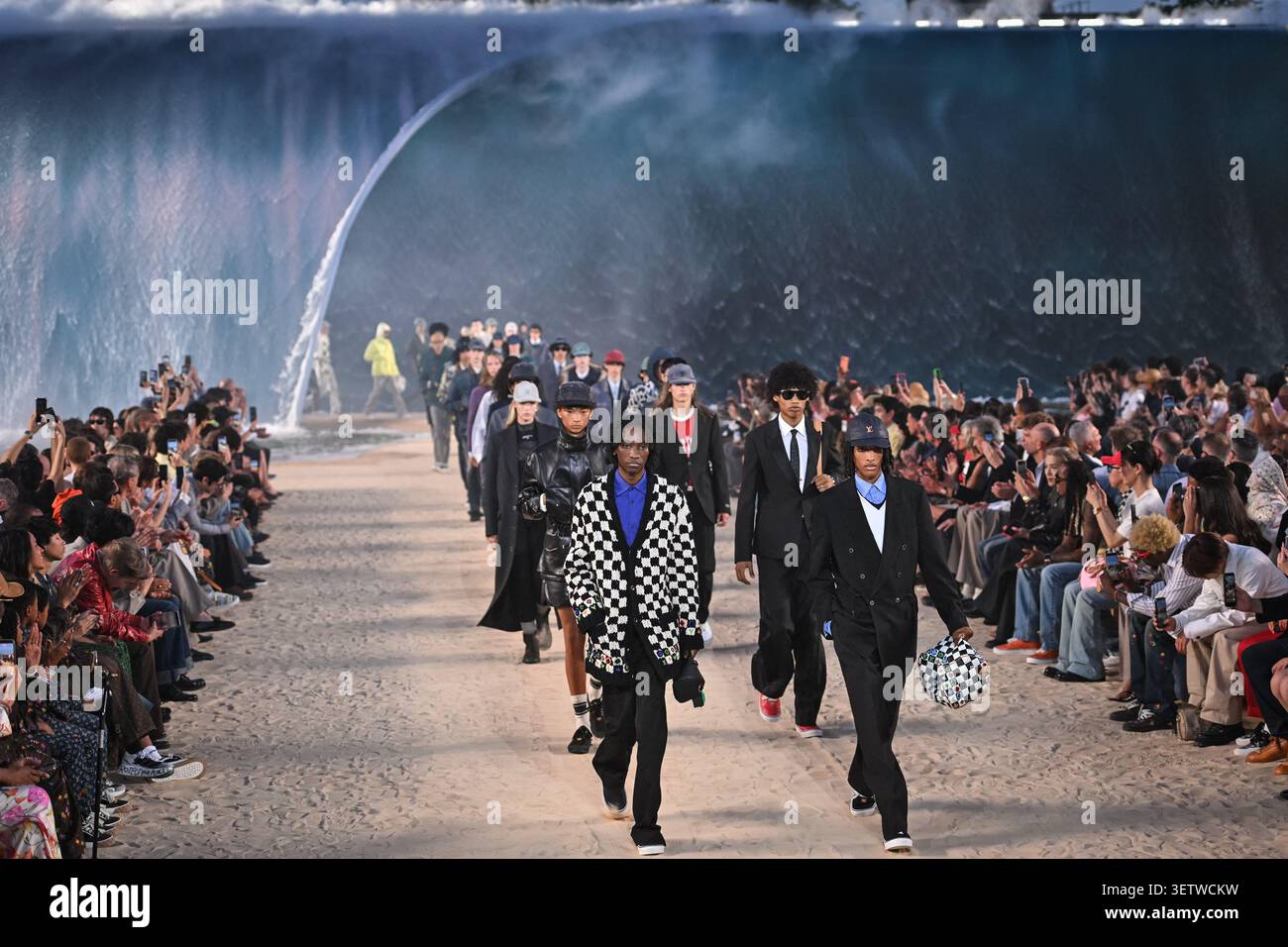 A model walks the runway the Spring/Summer 2027 collection by US ...