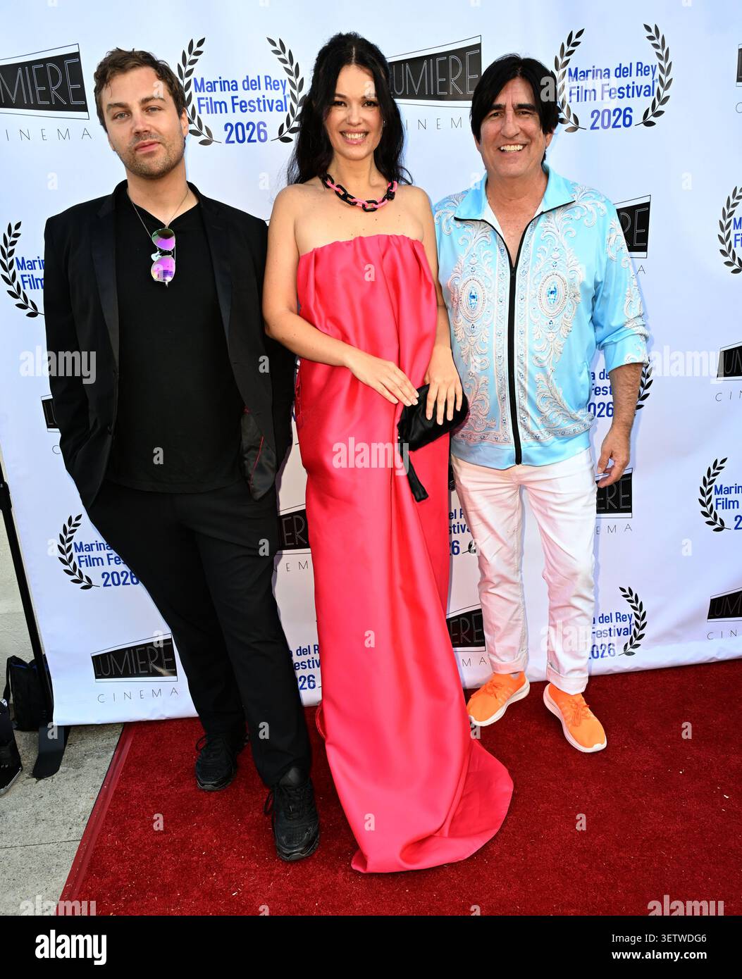 Actor Joshua Bailey, actress Natasha Blasick and musician Martin ...