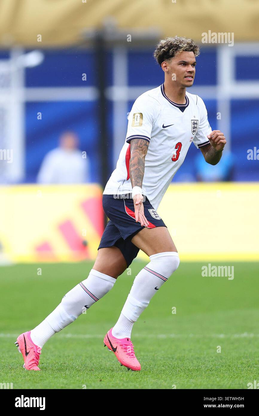 Foxborough, USA, 23rd June 2026. Nico O'Reilly of England during the ...
