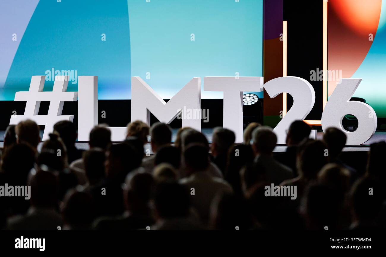 24 June 2026, Bavaria, Nuremberg: The hashtag for the 2026 Local Media ...