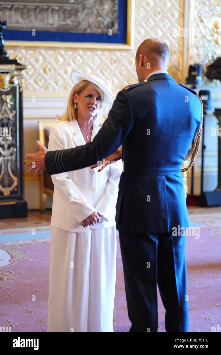 Ms Sally Lindsay, an actor from London, is made a Member of the Order ...