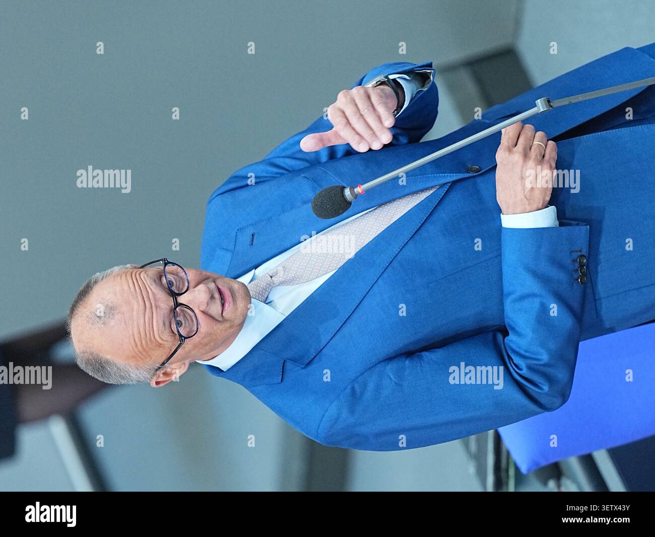 24 June 2026, Berlin: Chancellor Friedrich Merz (CDU) speaks during the ...