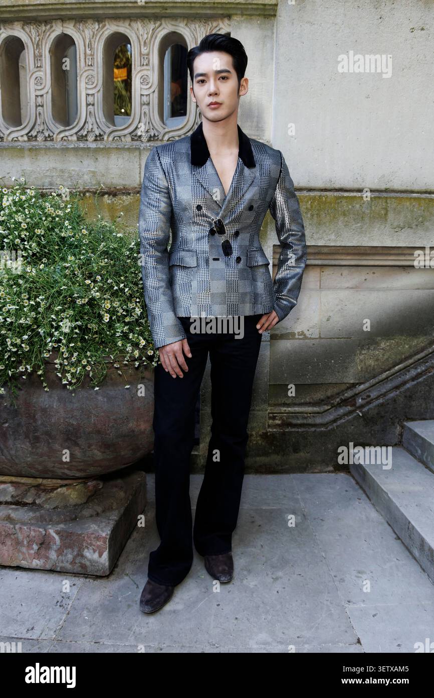 Yu Shi aka Yosh attends DIOR Menswear Spring-Summer 2027 runway during ...