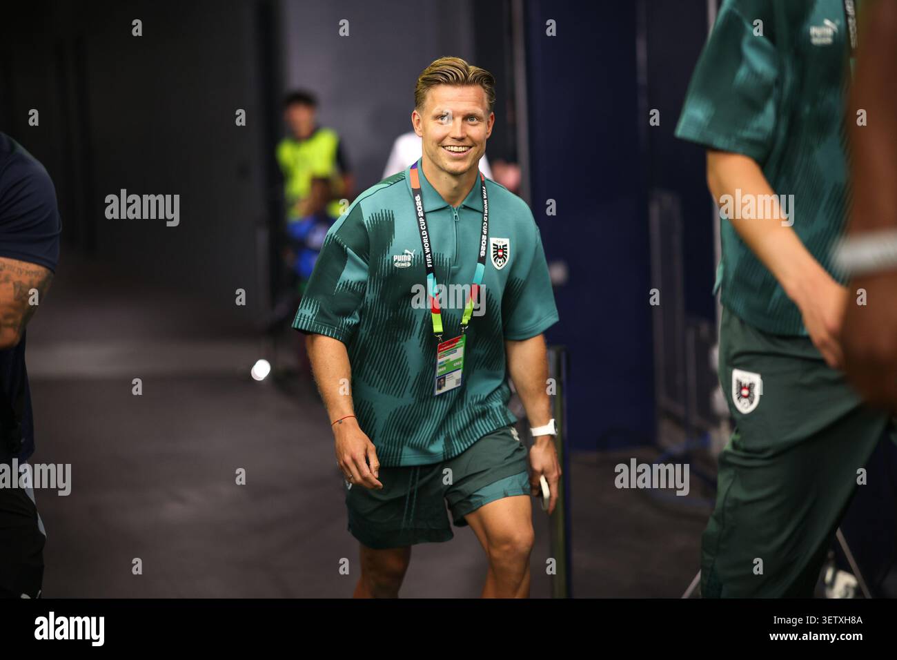 Patrick Pentz of Austria before the FIFA World Cup Group J match ...