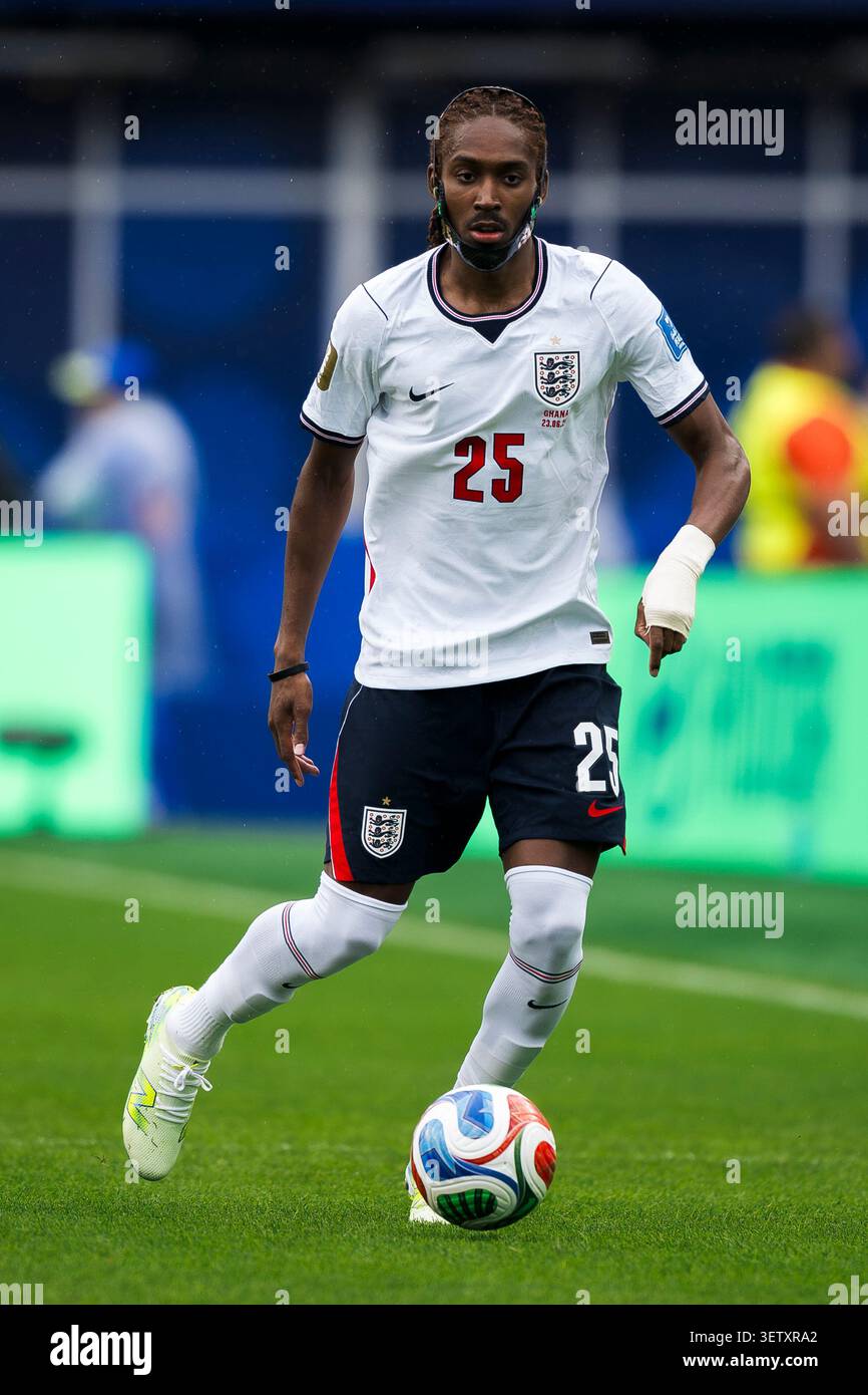 Djed Spence of England in action during the FIFA World Cup 2026 Group L ...