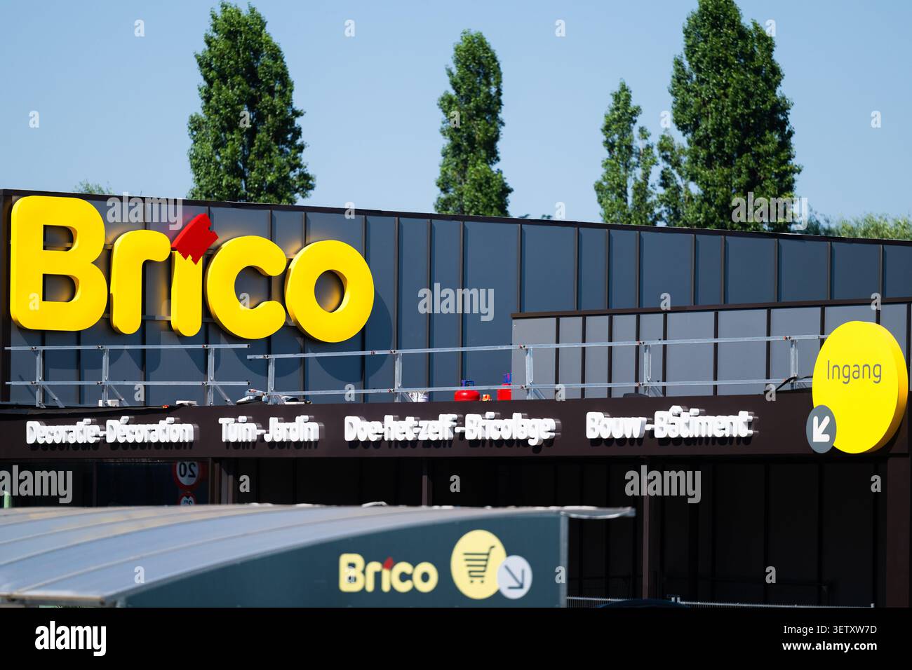 A logo pictured at a Brico hardware store in Brussels, Wednesday 24 ...