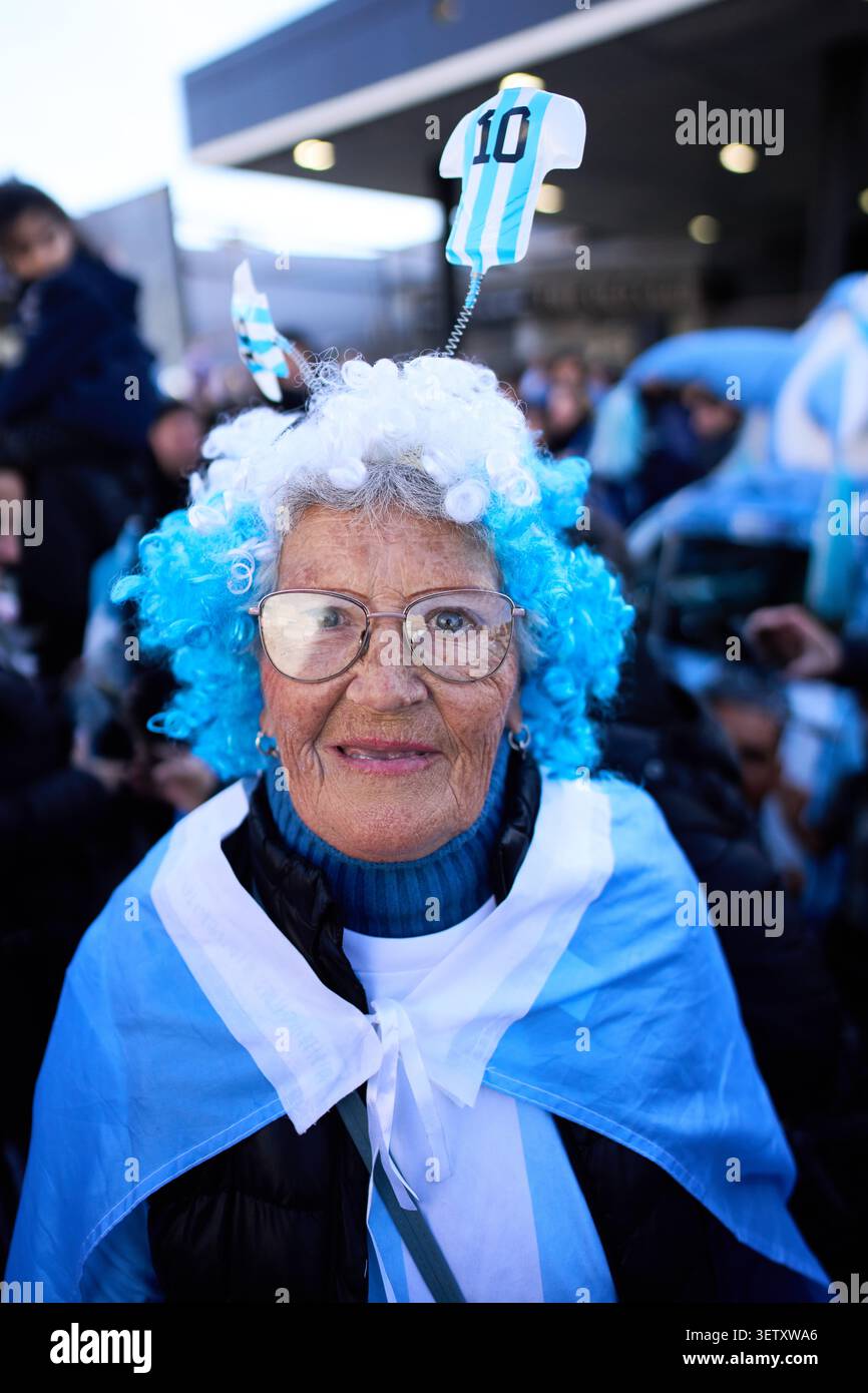 Marta Kuglistch poses for the picture during a gathering to sing happy ...