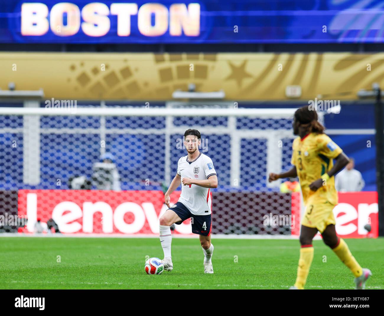 England midfielder Declan Rice (4) during the England v Ghana FIFA ...