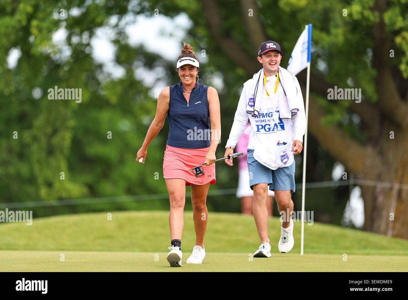 Natalie Vivaldi of the United States reacts after putting on the second ...