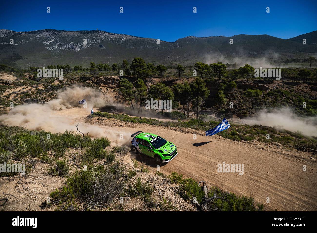 61 Ioannis PLAGOS, Christos KOUZIONIS, Skoda Fabia RS, action during ...