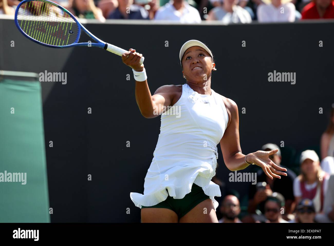 30 June, 2026 - Wimbledon, London, UK - Number 14 seed Naomi Osaka ...