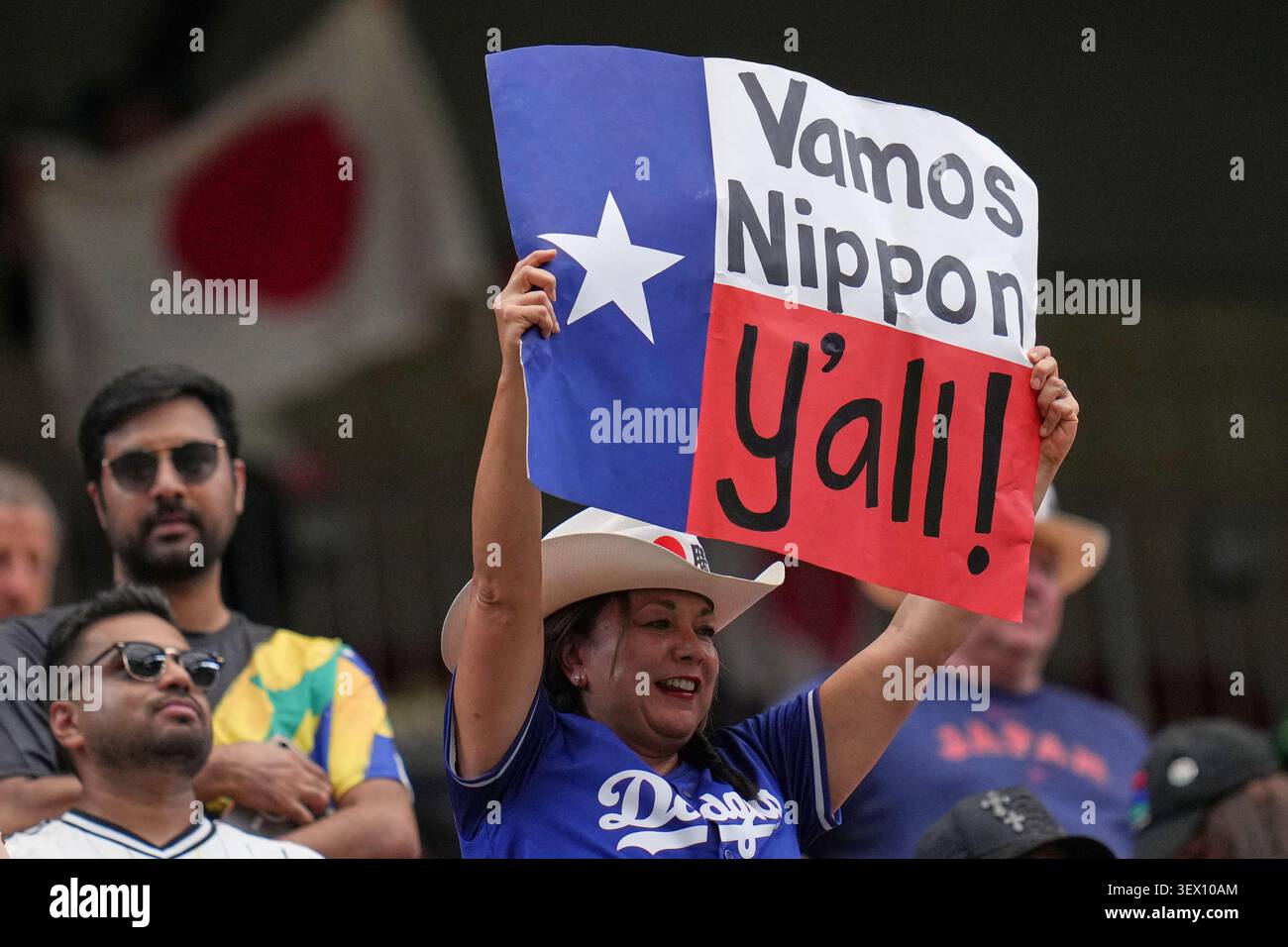 Japa fans get ready for the World Cup round of 32 soccer match between ...