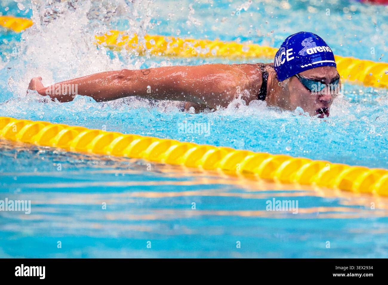 finale 100 m papillon dames, Lilou RESSENCOURT of Olympic Nice natation ...