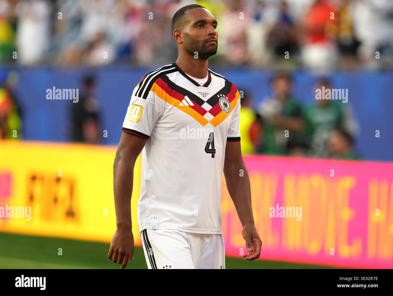 Germany's Jonathan Tah appears dejected after defeat in the penalty ...