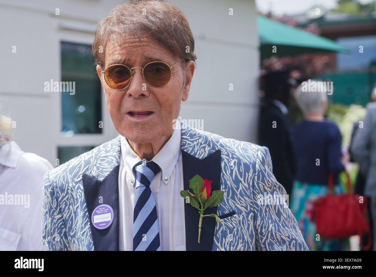 30 June 2026 SIR CLIFF RICHARD arrives at the All England Lawn Tennis ...