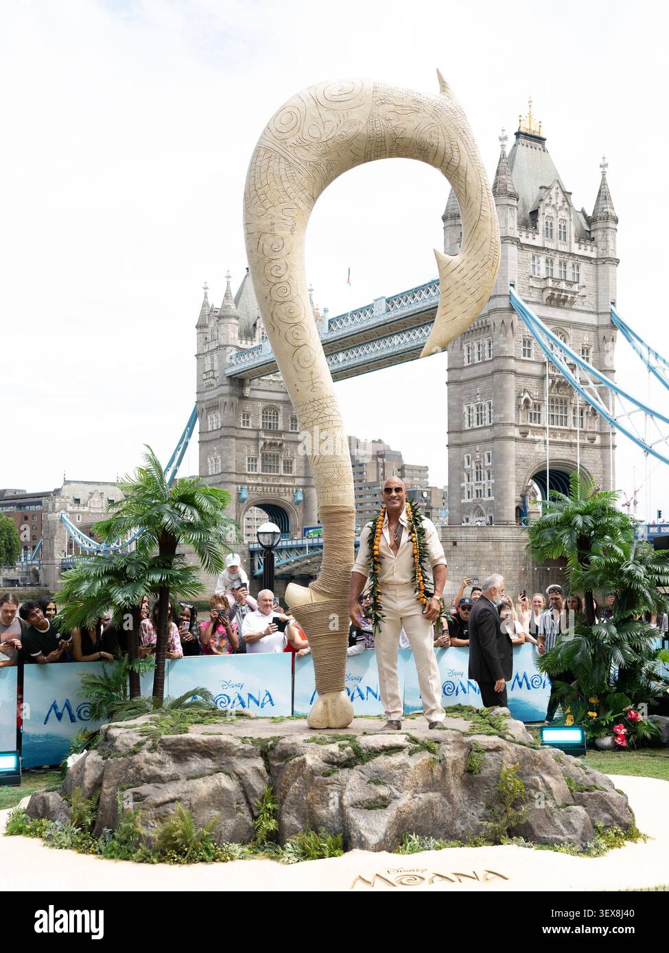 Dwayne Johnson attends the "Moana Experience" Launch in Potters Fields ...