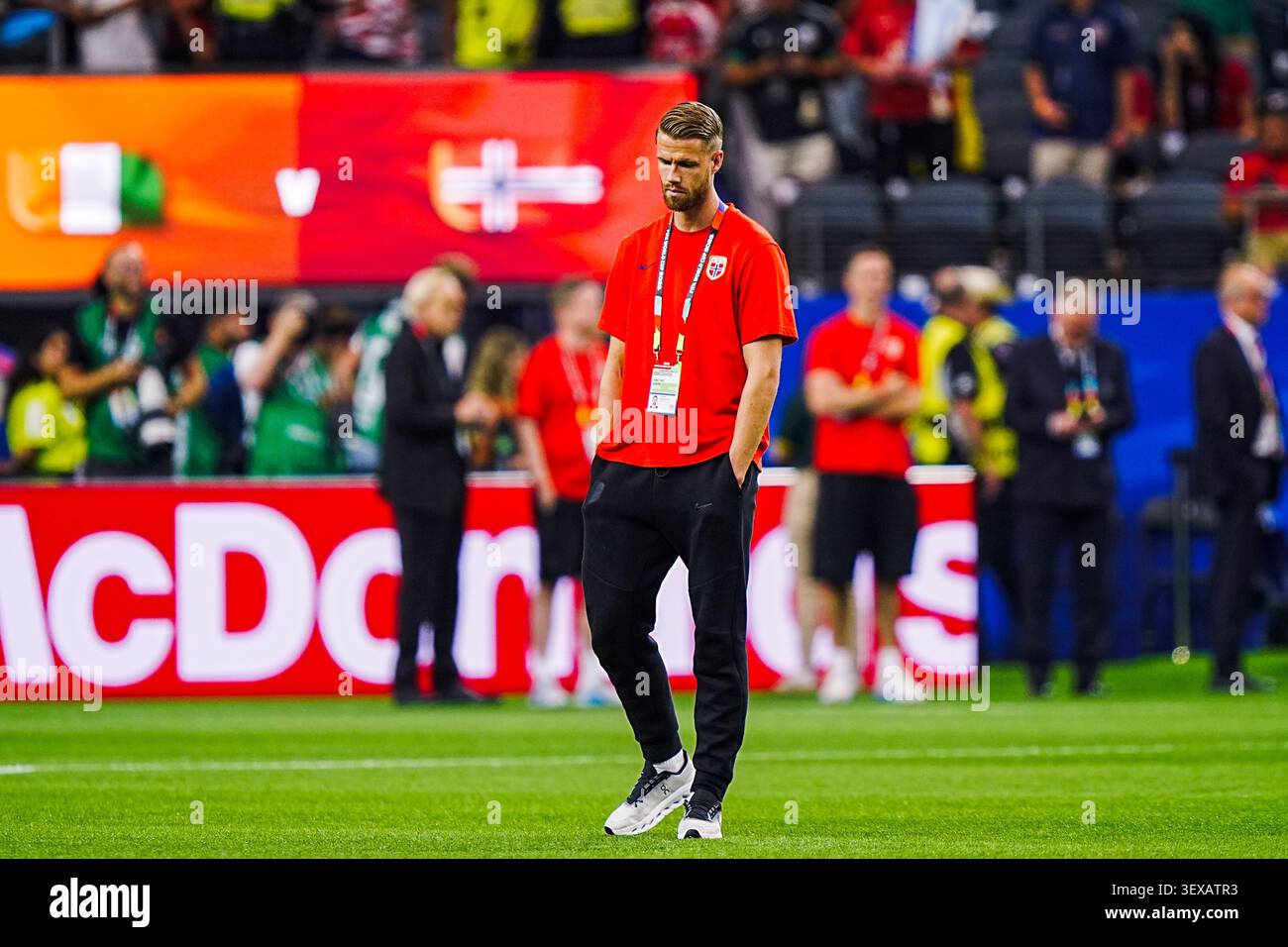 Arlington, Texas , USA 20260630. Norway's Kristoffer Ajer before the ...