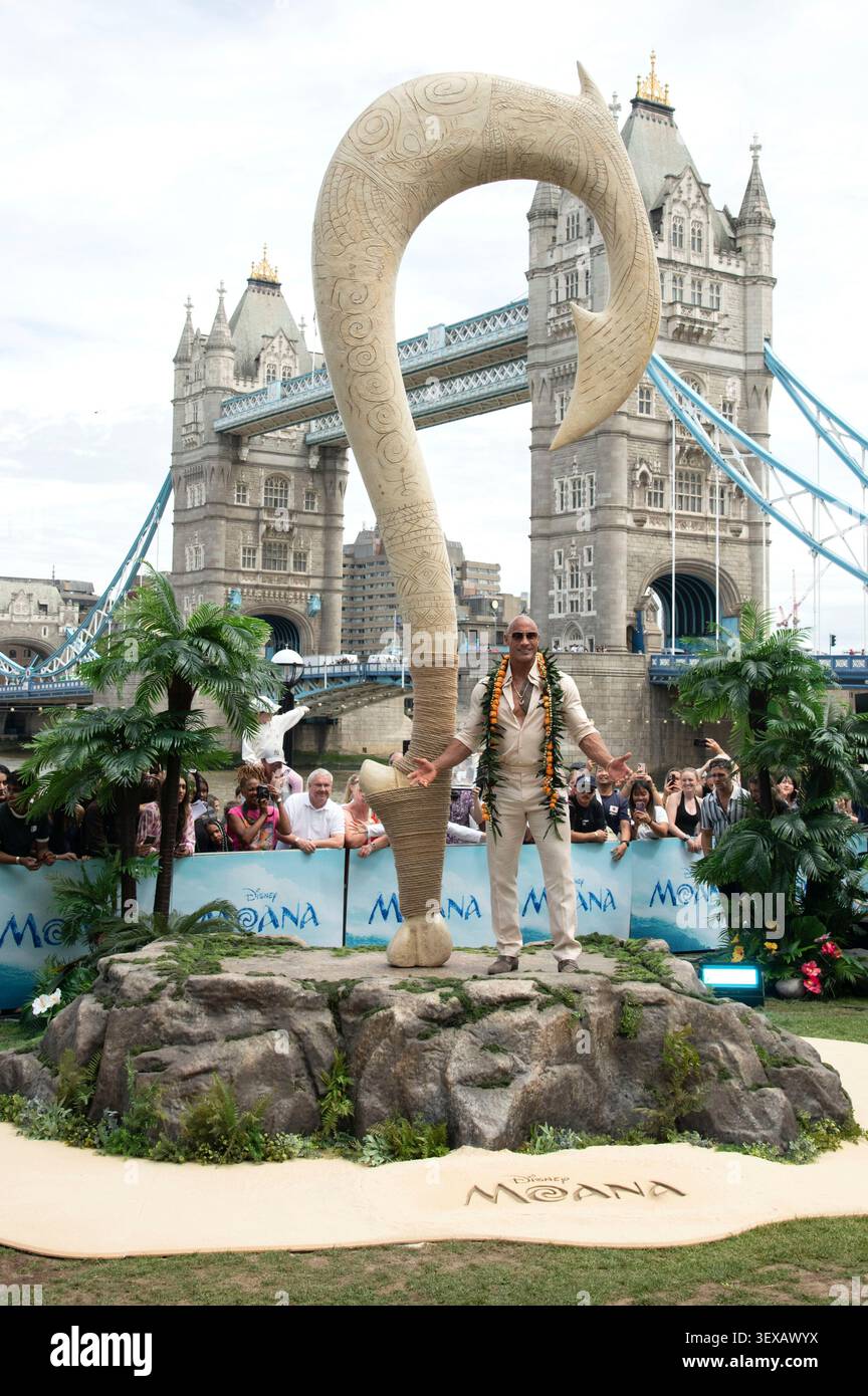 Dwayne Johnson at the photocall for the opening of the 'Moana ...