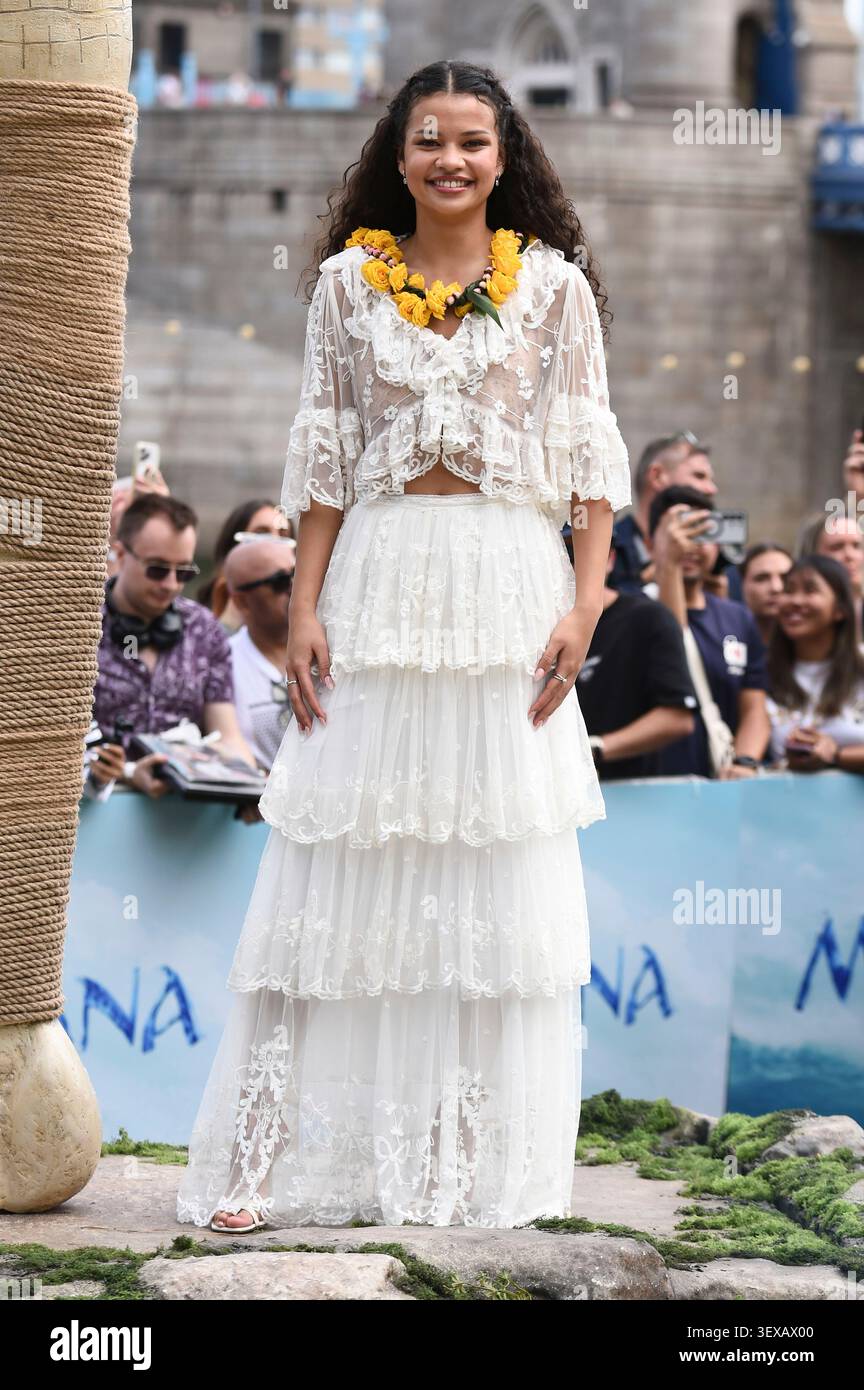 Catherine Laga'aia at the photocall for the opening of the 'Moana ...
