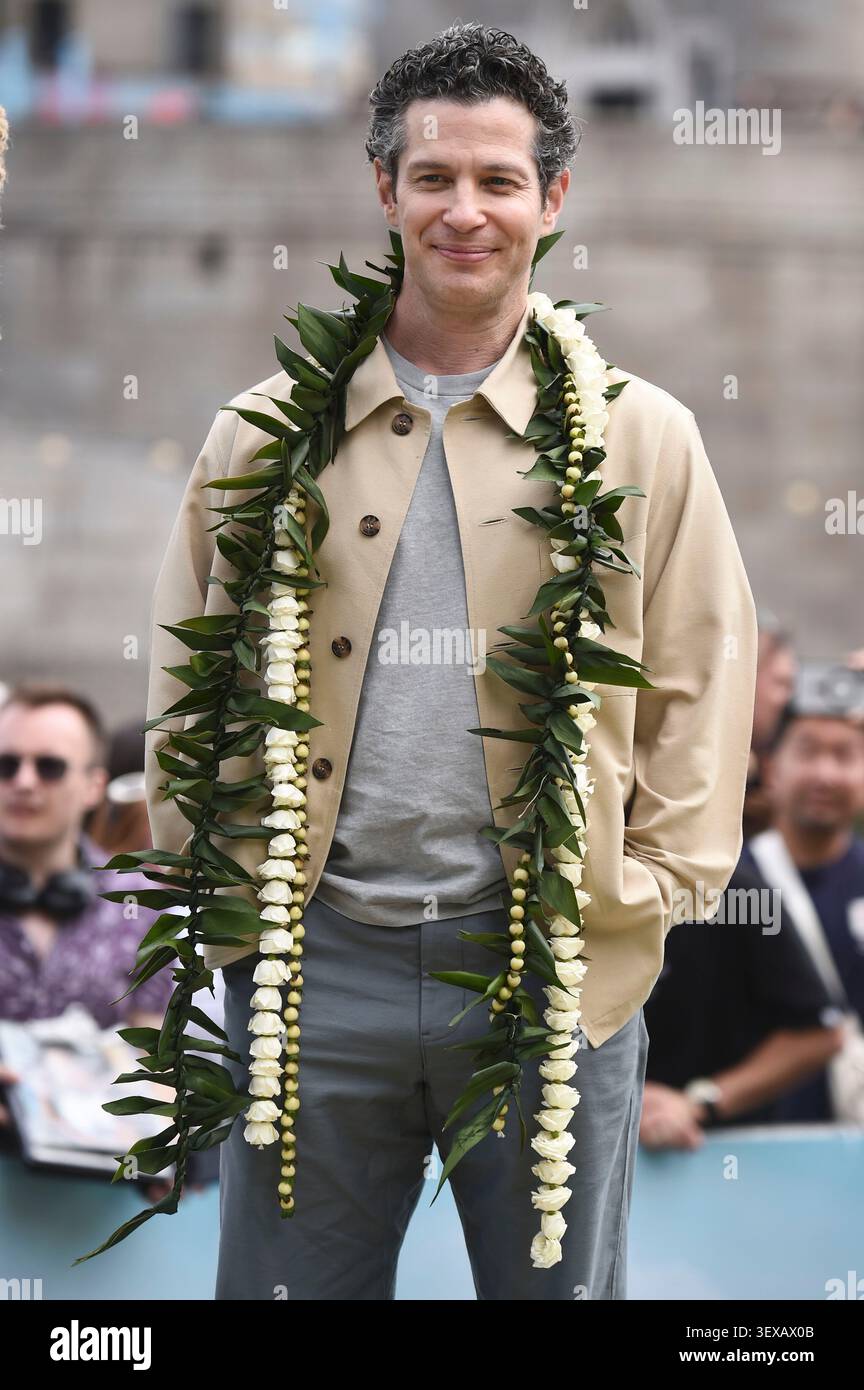 Thomas Kail at the photocall for the opening of the 'Moana Experience ...
