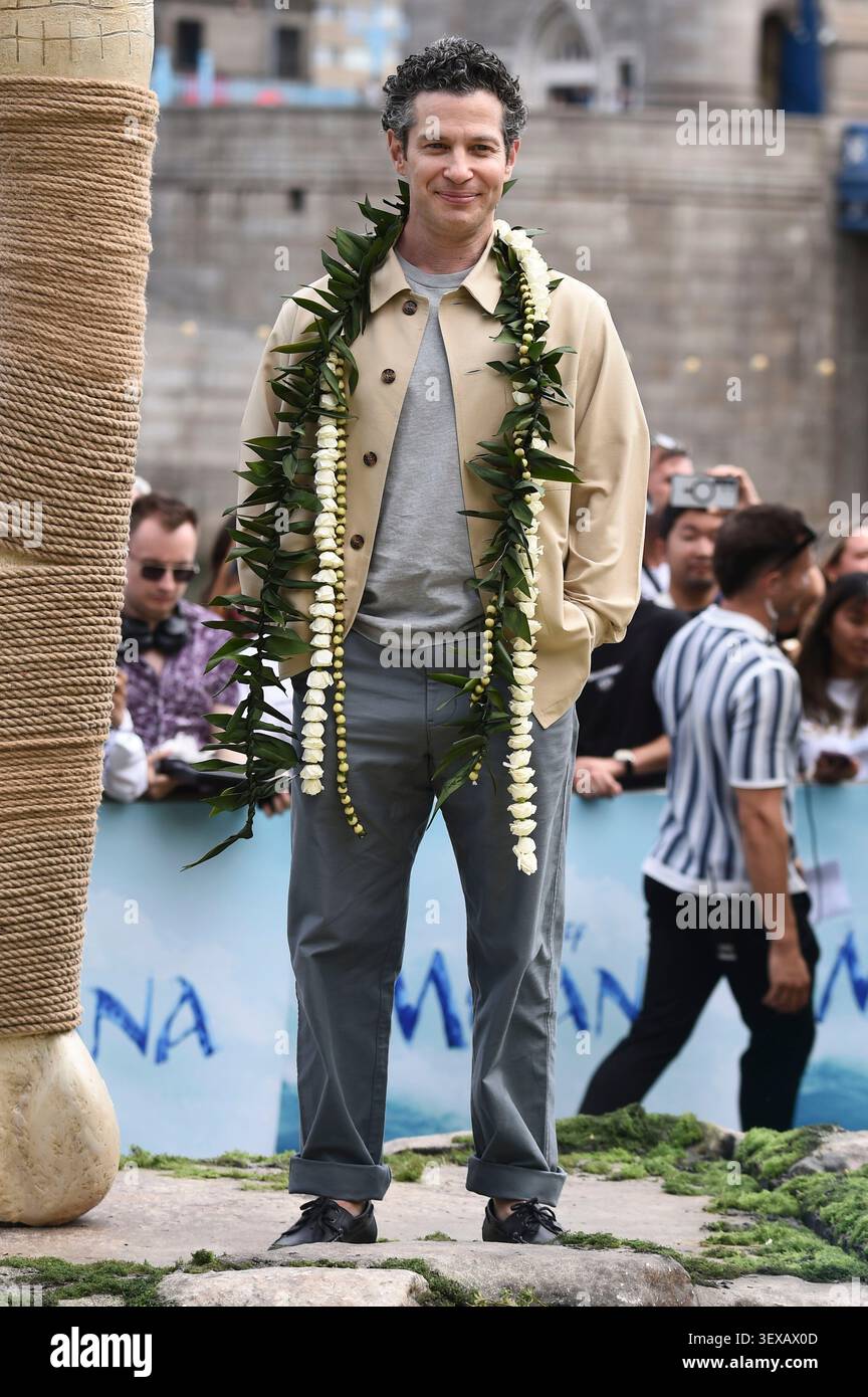Thomas Kail at the photocall for the opening of the 'Moana Experience ...