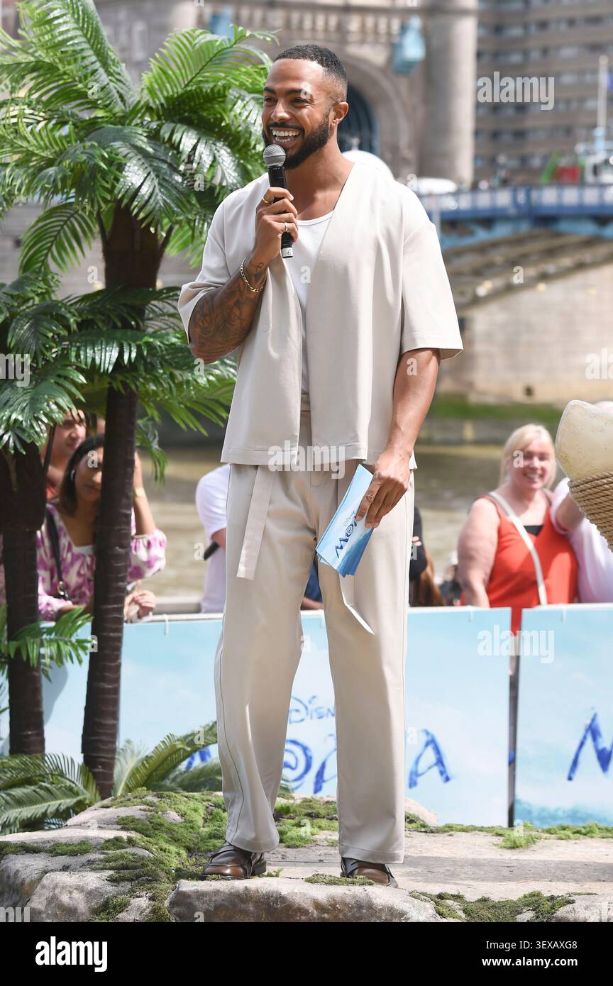 Tyler West at the photocall for the opening of the 'Moana Experience ...