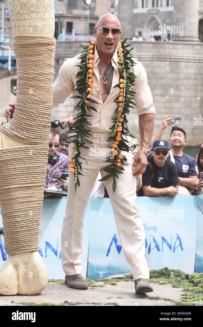 Dwayne Johnson at the photocall for the opening of the 'Moana ...