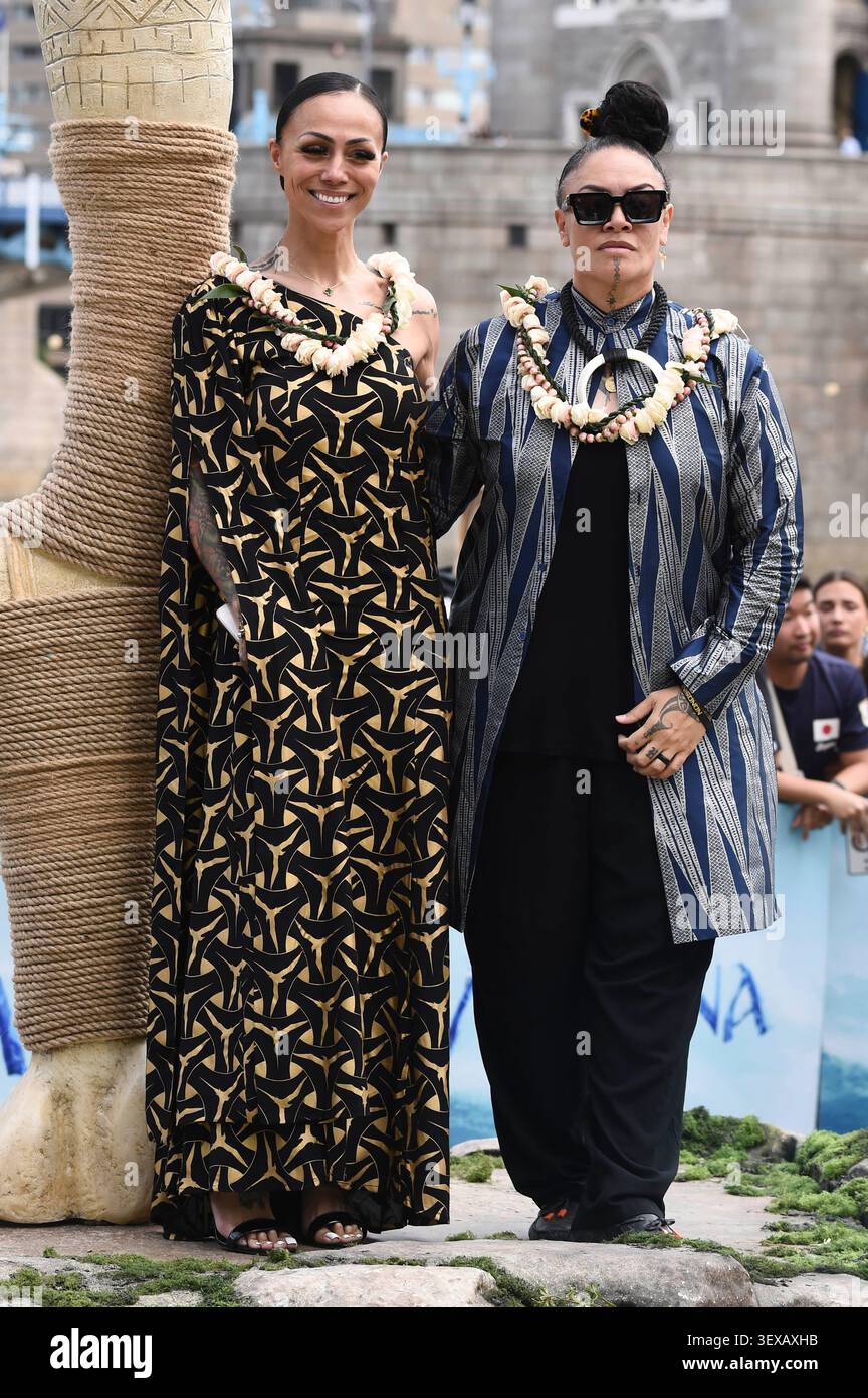 Kayla Fa'Amaligi and Tiana Liufau at the photocall for the opening of ...