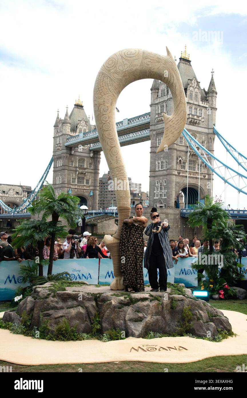 Kayla Fa'Amaligi and Tiana Liufau at the photocall for the opening of ...