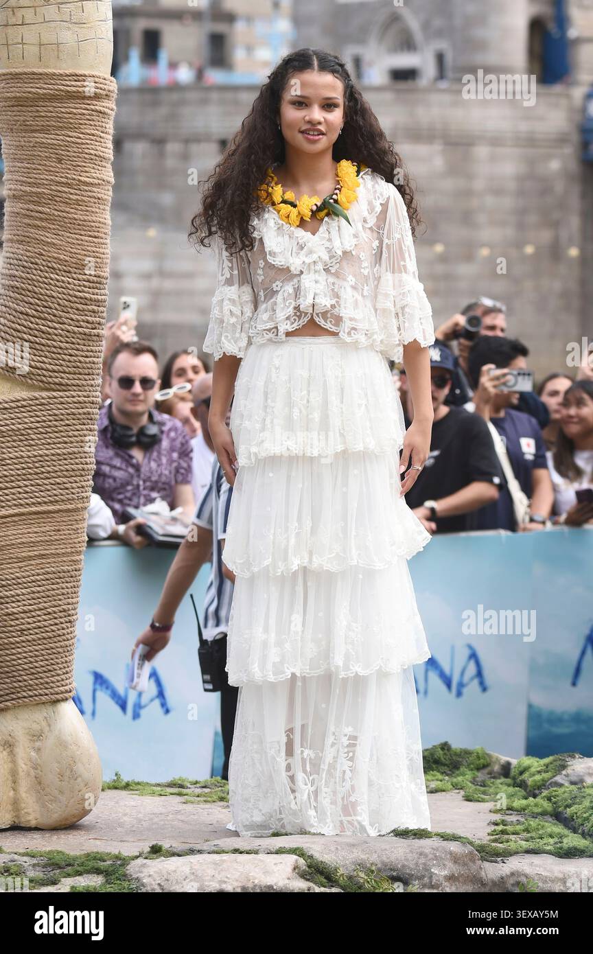 Catherine Laga'aia at the photocall for the opening of the 'Moana ...